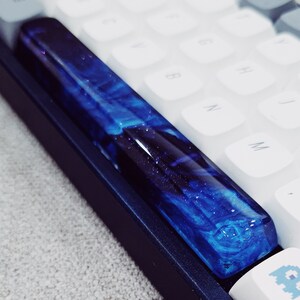 Epoxy Resin Artisan Keycap, Custom Keycaps, Interstellar Galaxy Keycap ...