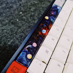 Space Artisan Keycap, Custom Keycaps, Interstellar Galaxy Planet Keycap ...