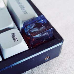 Epoxy Resin Artisan Keycap, Custom Keycaps, Interstellar Galaxy Keycap ...