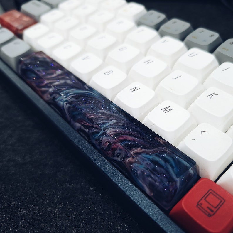 Epoxy Resin Artisan Keycap, Custom Keycaps, Interstellar Galaxy Keycap ...