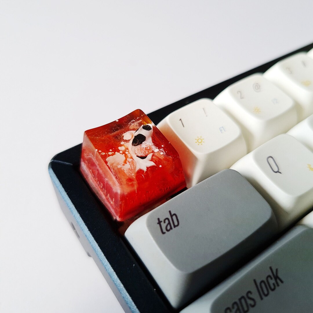 Epoxy Resin Artisan Keycap, Custom Keycaps, Botanical Koi Keycaps ...