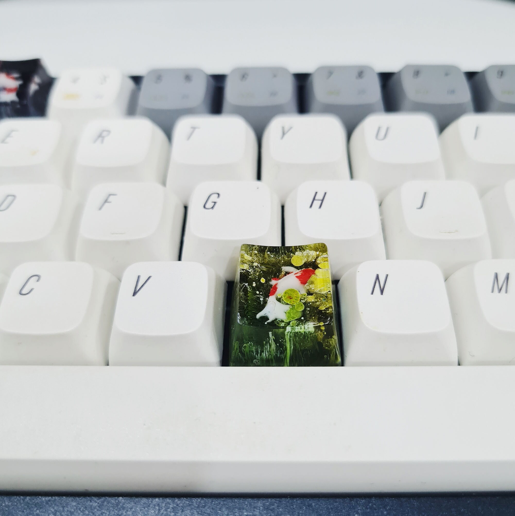 Epoxy Resin Artisan Keycap Custom Keycaps Botanical Koi - Etsy