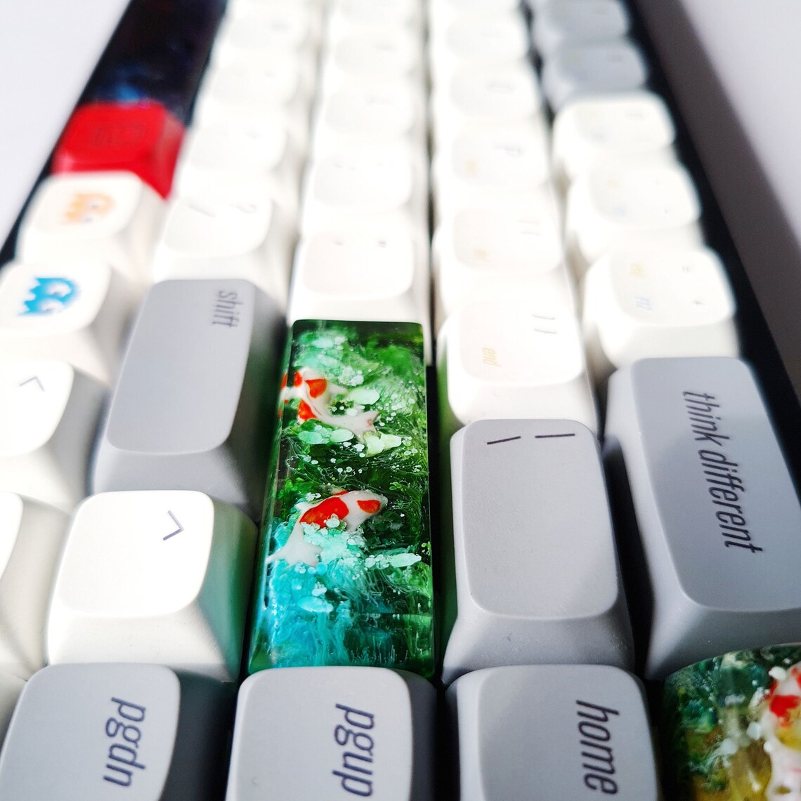 Epoxy Resin Artisan Keycap Custom Keycaps Botanical Koi - Etsy