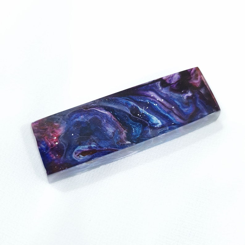 Epoxy Resin Artisan Keycap, Custom Keycaps, Interstellar Galaxy Keycap ...