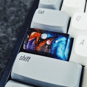 Space Artisan Keycap, Custom Keycaps, Interstellar Galaxy Planet Keycap ...