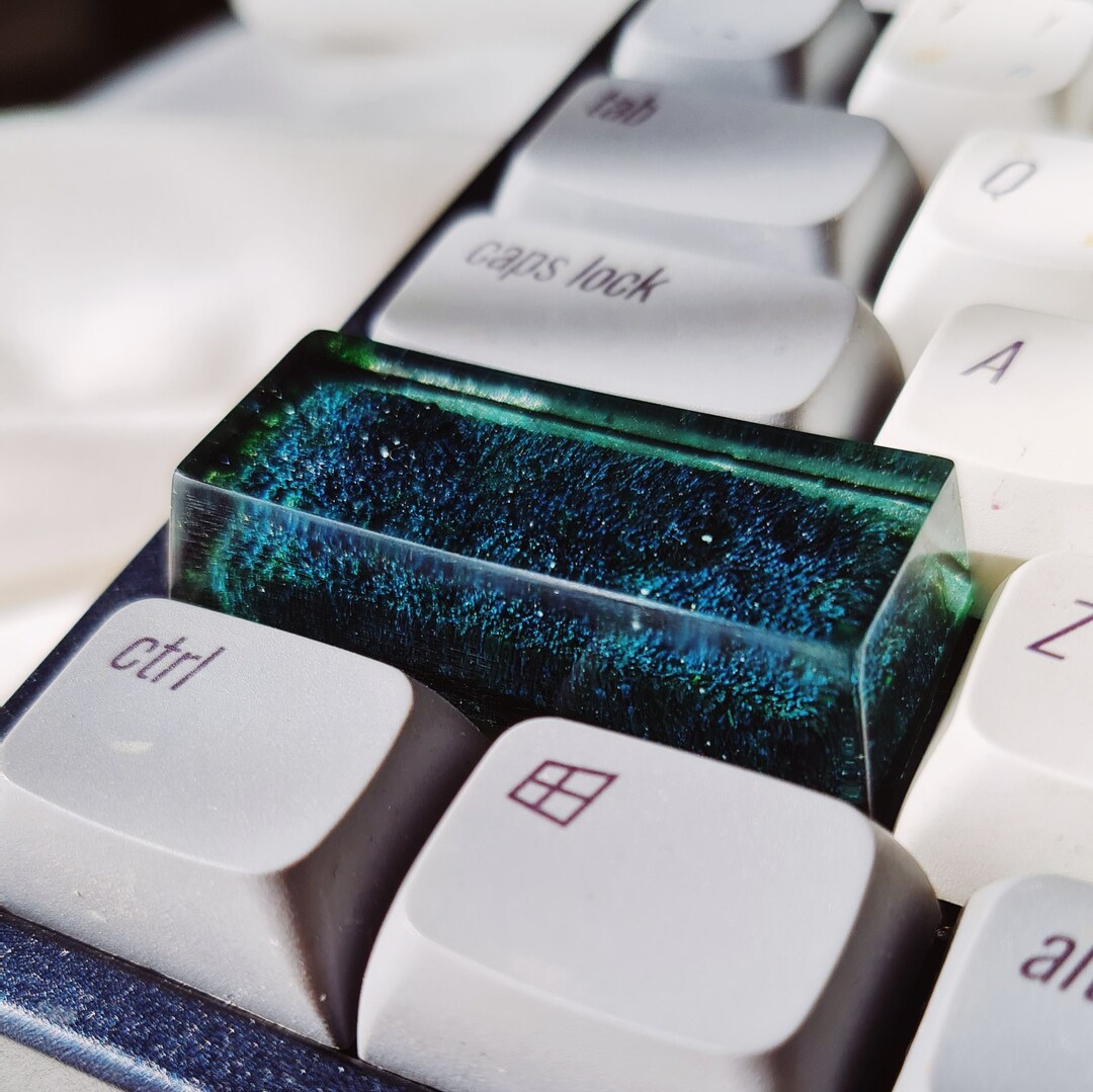 Epoxy Resin Artisan Keycap, Custom Keycaps, Moss Green Keycap, OEM ...