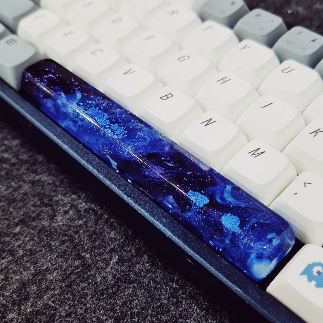 Epoxy Resin Artisan Keycap, Custom Keycaps, Interstellar Galaxy Keycap ...