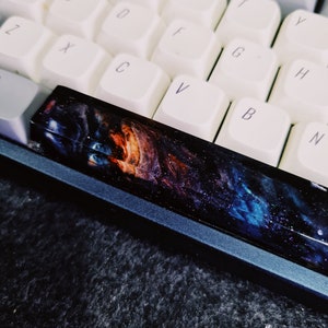 Epoxy Resin Artisan Keycap, Custom Keycaps, Interstellar Galaxy Keycap ...