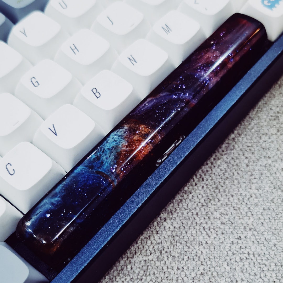 Epoxy Resin Artisan Keycap, Custom Keycaps, Interstellar Galaxy Keycap ...