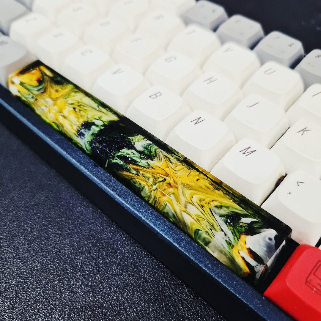 Epoxy Resin Artisan Keycap, Custom Keycaps, Interstellar Galaxy Keycap ...