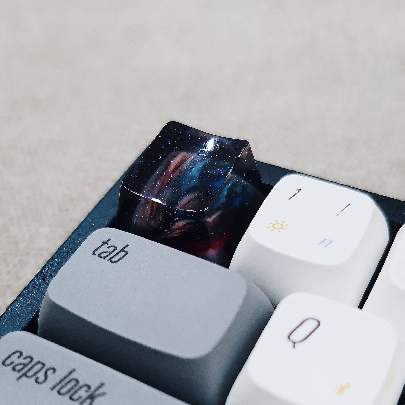 Epoxy Resin Artisan Keycap Custom Keycaps Interstellar - Etsy