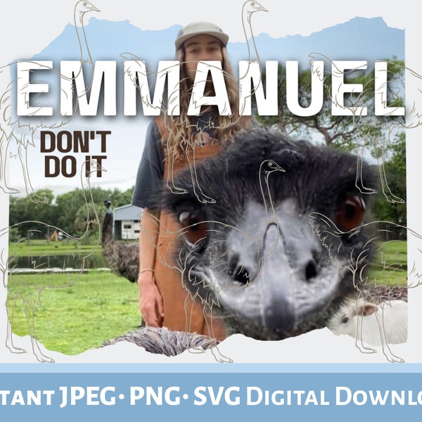 Funny Emu Png - Etsy