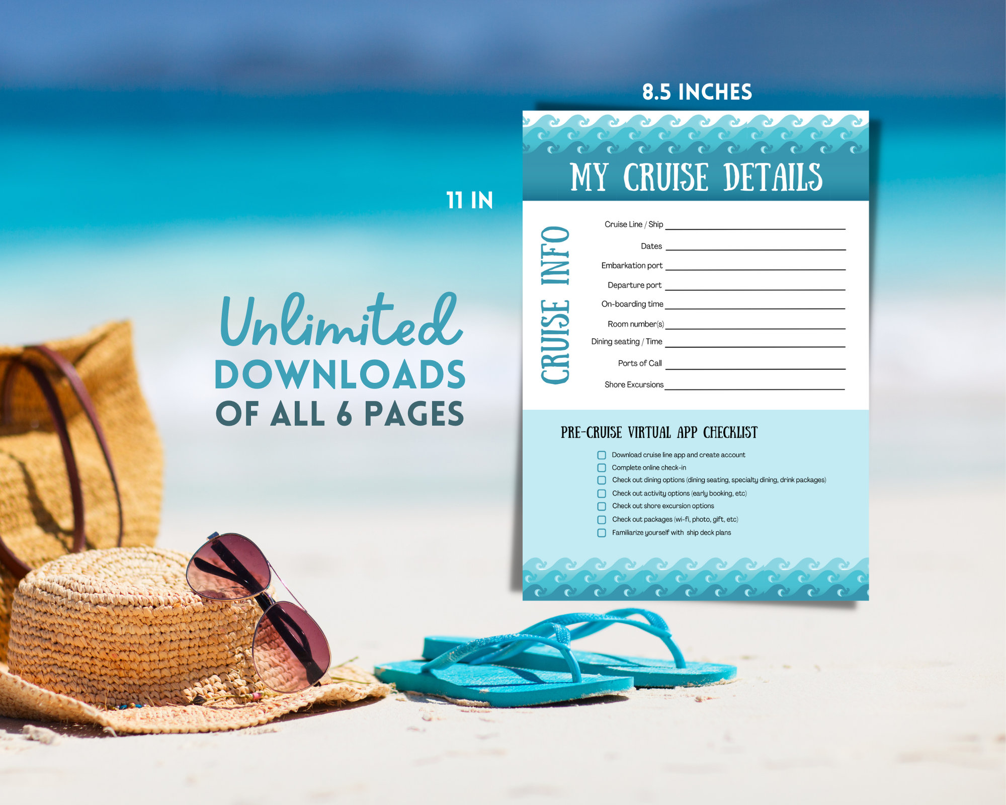 Ultimate Printable Cruise Checklist INSTANT DIGITAL DOWNLOAD | Etsy