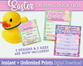 Easter Duck Clipart - Etsy