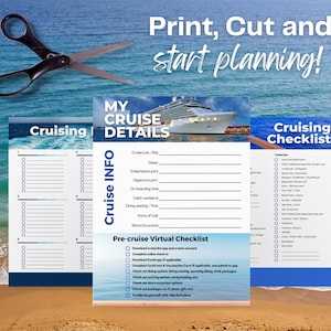 Instant Printable Cruise Checklist, Digital Download, Cruising Planner ...