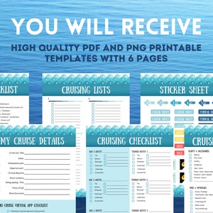 Ultimate Printable Cruise Checklist, Instant Digital Download, Cruise ...