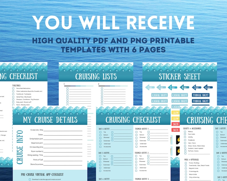 Ultimate Printable Cruise Checklist INSTANT DIGITAL DOWNLOAD | Etsy