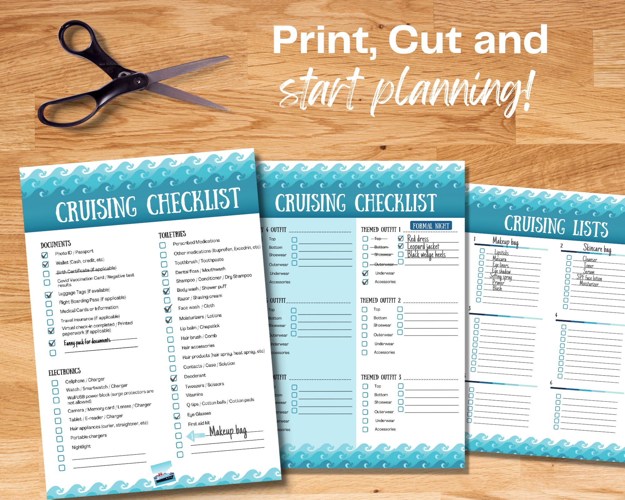 Ultimate Printable Cruise Checklist INSTANT DIGITAL DOWNLOAD | Etsy
