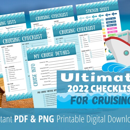 Ultimate Printable Cruise Checklist Instant Digital Download - Etsy