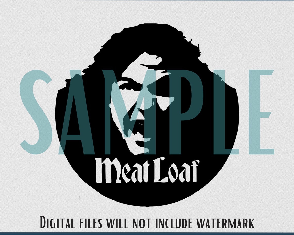 Meatloaf Silhouette Vector Digital Download SVG Vector PDF - Etsy