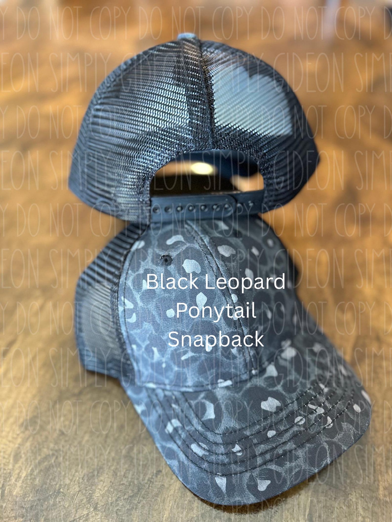 Your Dad is My Cardio Hat: Leopard Print Ponytail Trucker Hat - Etsy