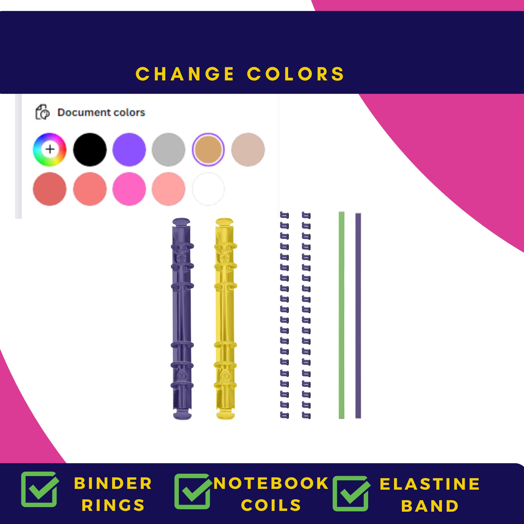 Planner Covers Mockup. Planner Canva Frames. Digital Planner Builder ...