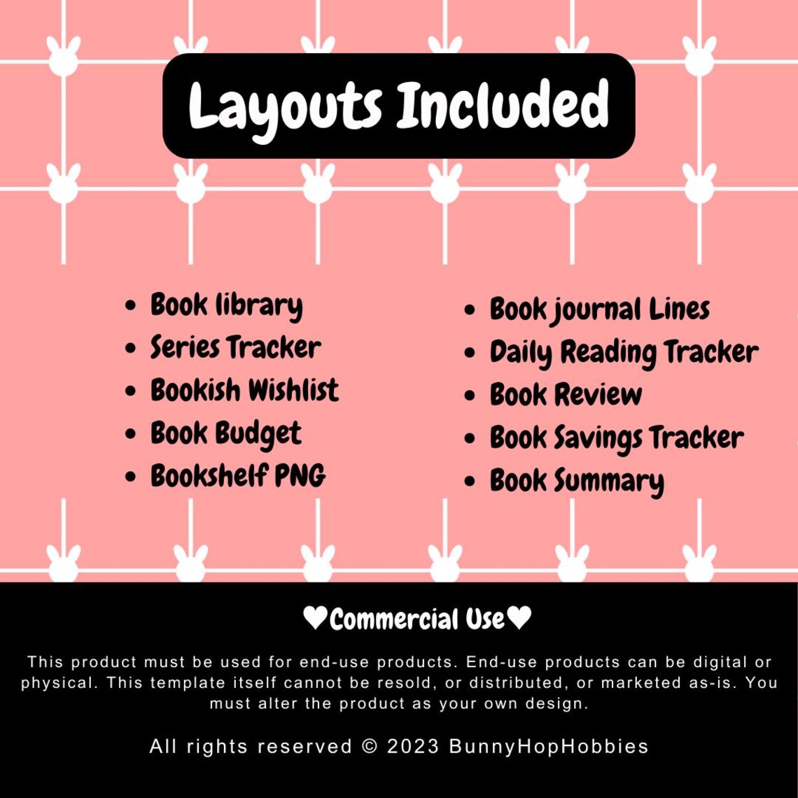 Editable Reading Journal Planner Canva Template Bundle. Customizable ...