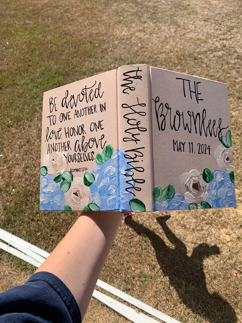 Custom Painted ESV Bible - Etsy