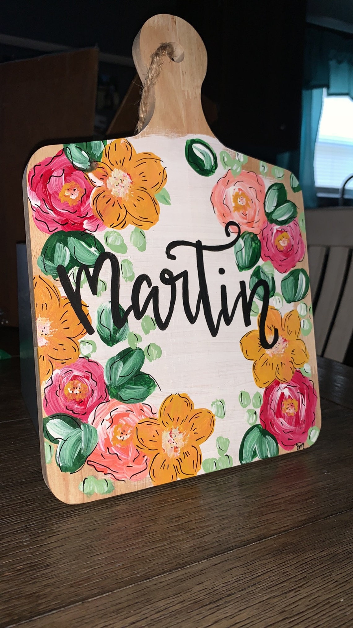 Custom Painted Cutting Board - Etsy