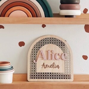 Baby Birth Announcement Sign, Boho Baby Arch Name Sign, Boho Birth ...