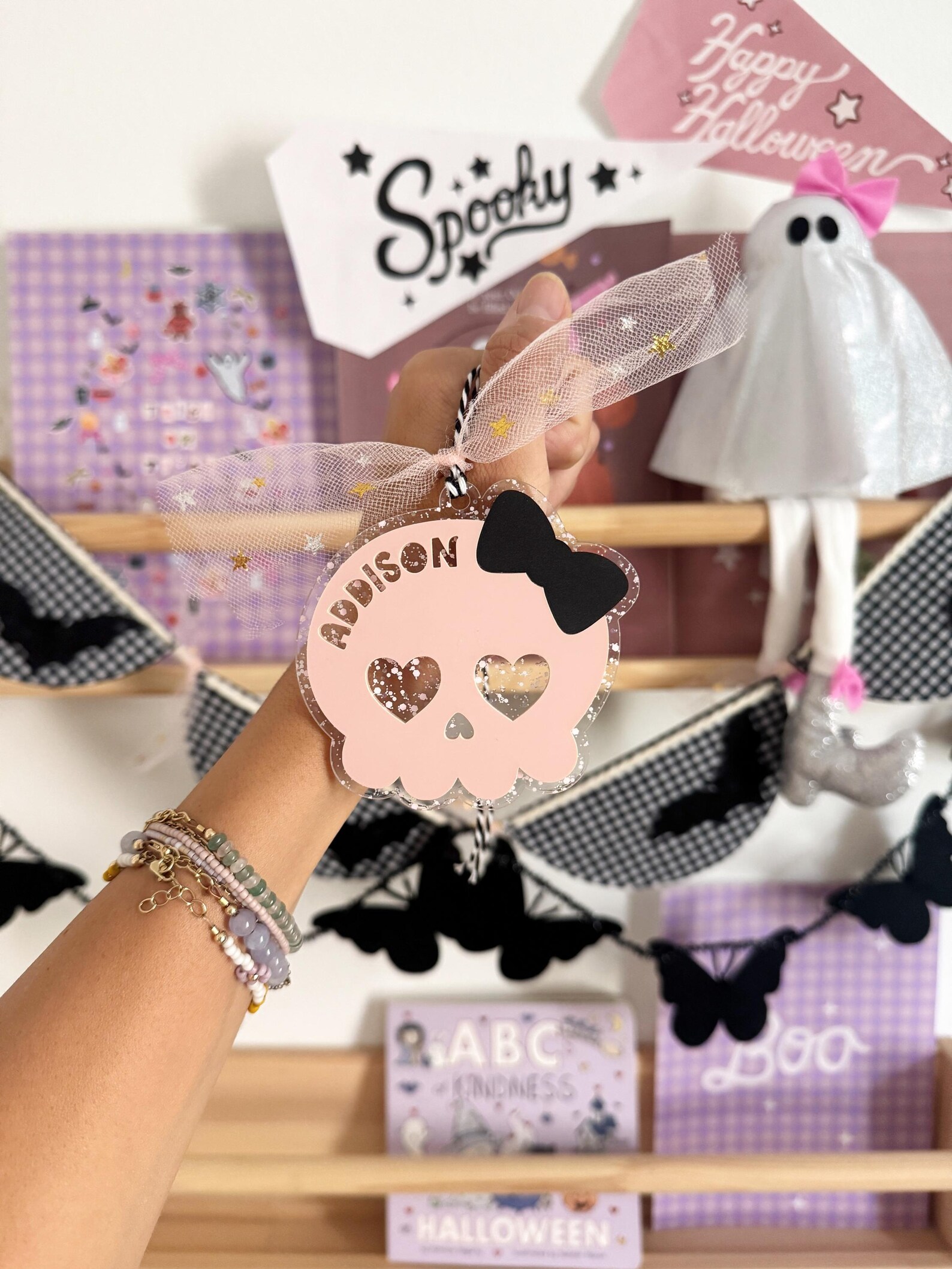 Personalized Halloween Tag, Kids Halloween Tag, Halloween Bucket Tag ...