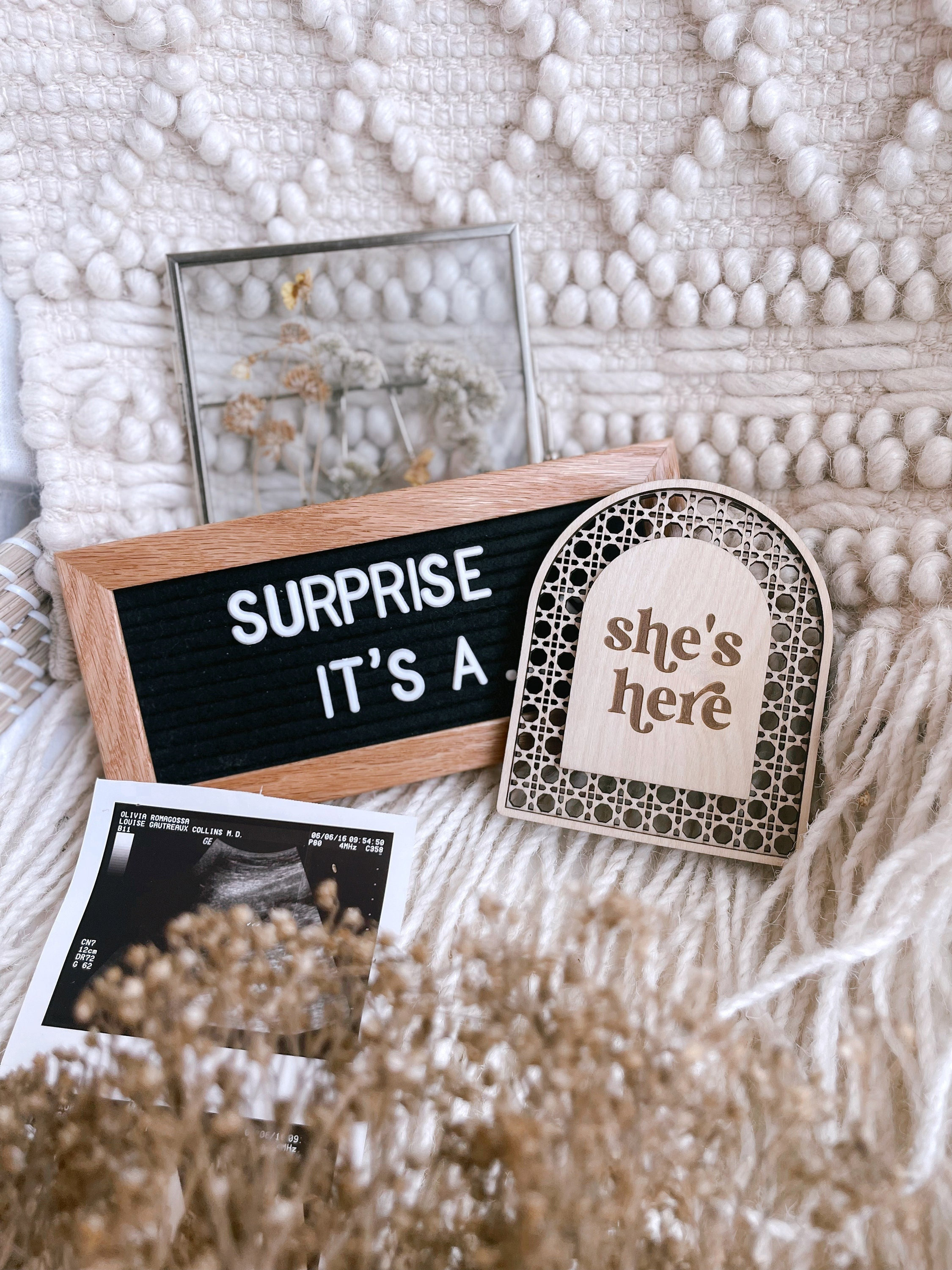 Baby Birth Announcement Sign, Gender Reveal, Gender Reveal Birth ...