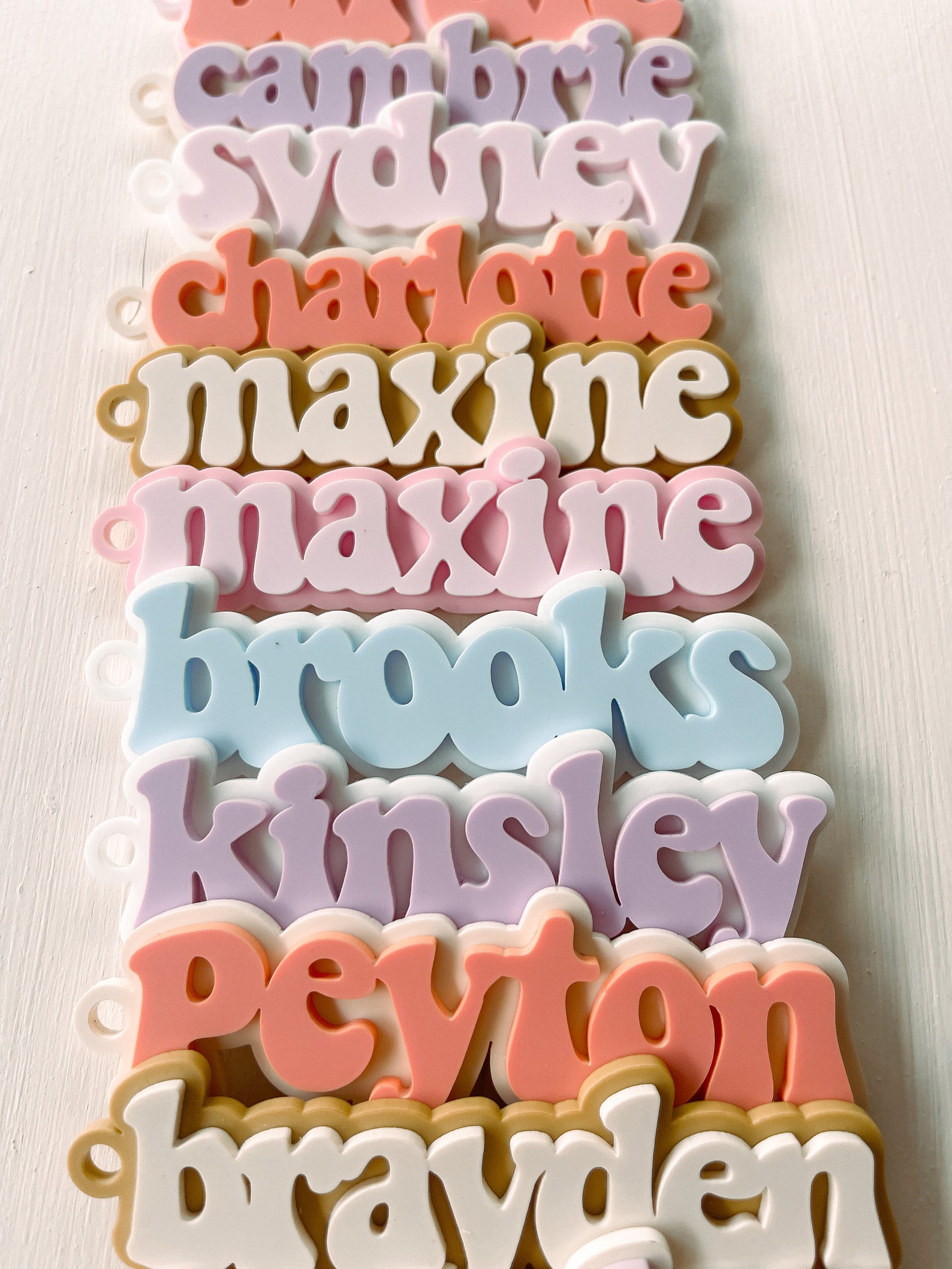 Backpack Tags Retro Acrylic Bag Tags Bag Tag Personalized - Etsy