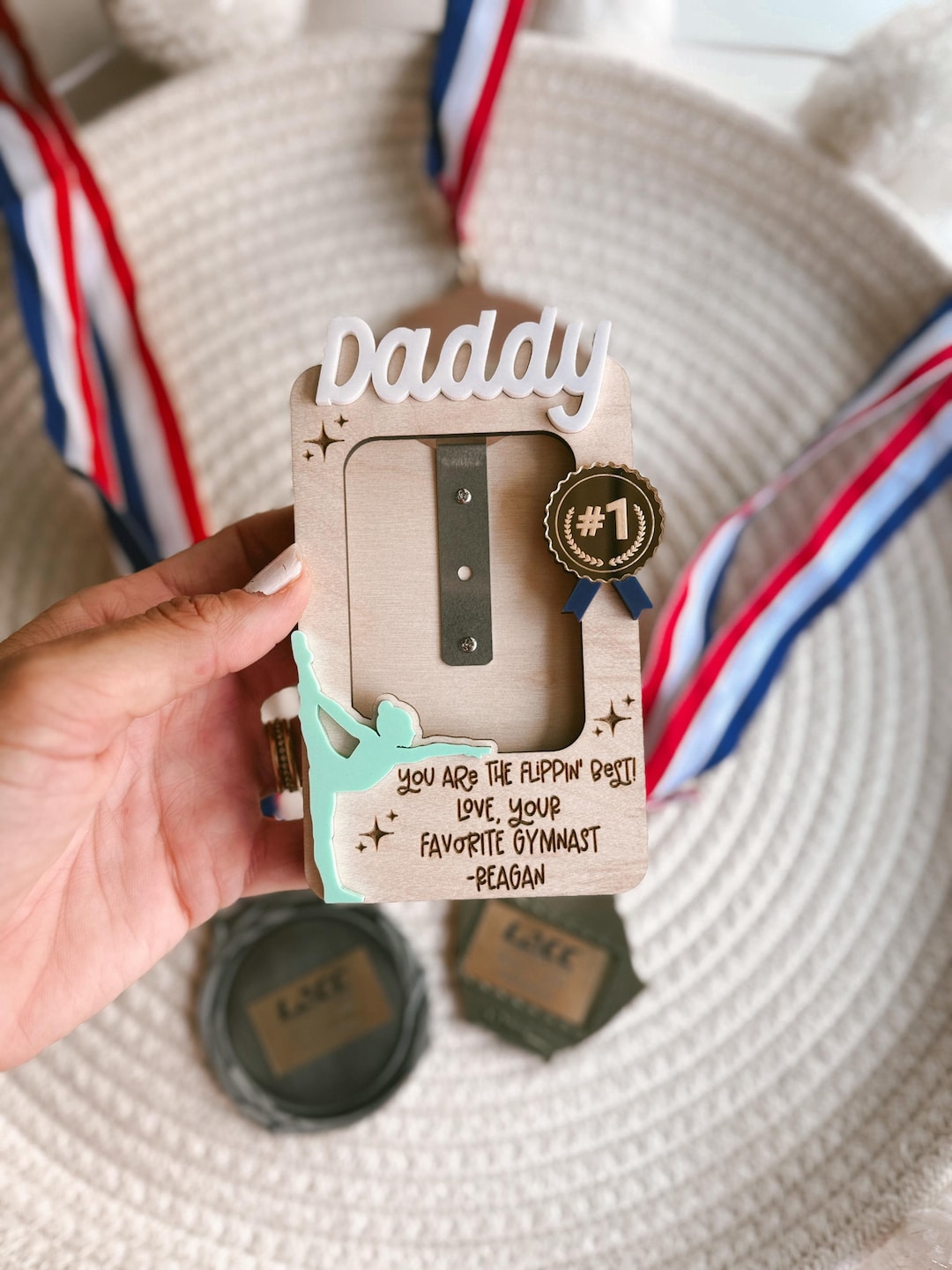 Gymnastics, Gymnastic Photo Fridge Frame, Photo Frame, Father’s Day ...