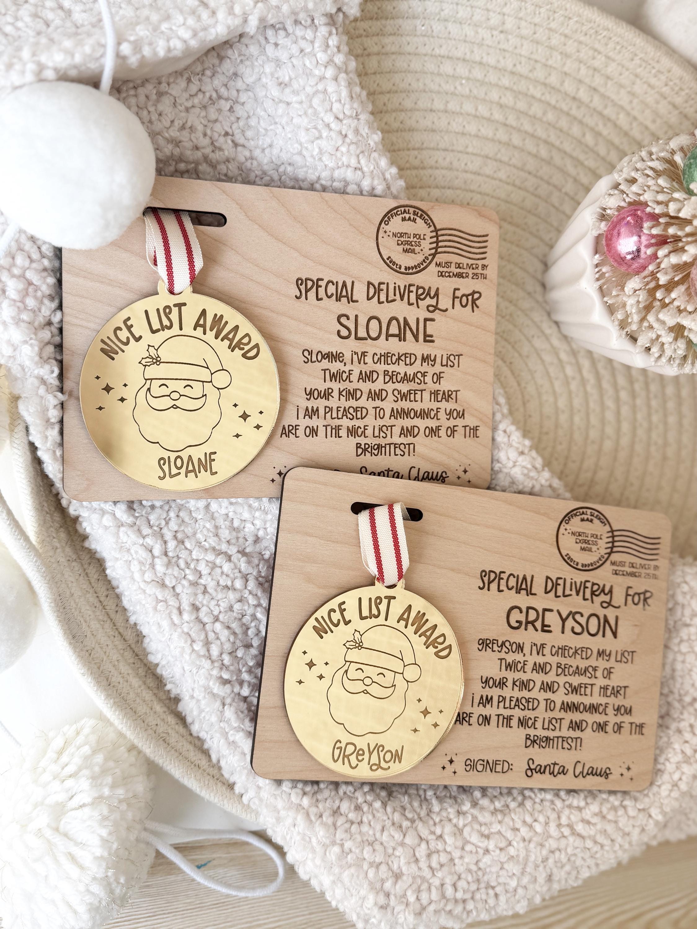 Nice List Award, Santa Approved, Nice List Medal, Certificate ...
