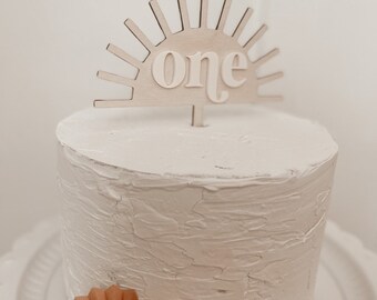 Boho Sun First Birthday Cake Topper - Etsy