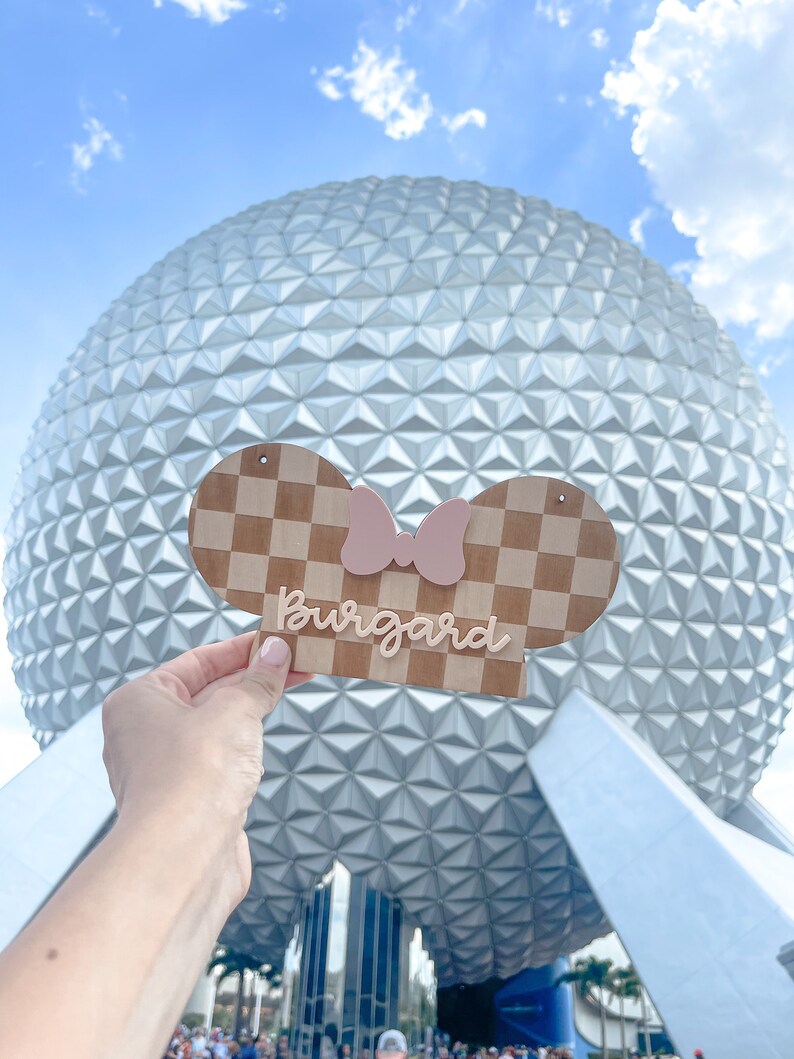 Disney Inspired Stroller Sign, Disney Inspired Mouse Ear Stoller Tag ...