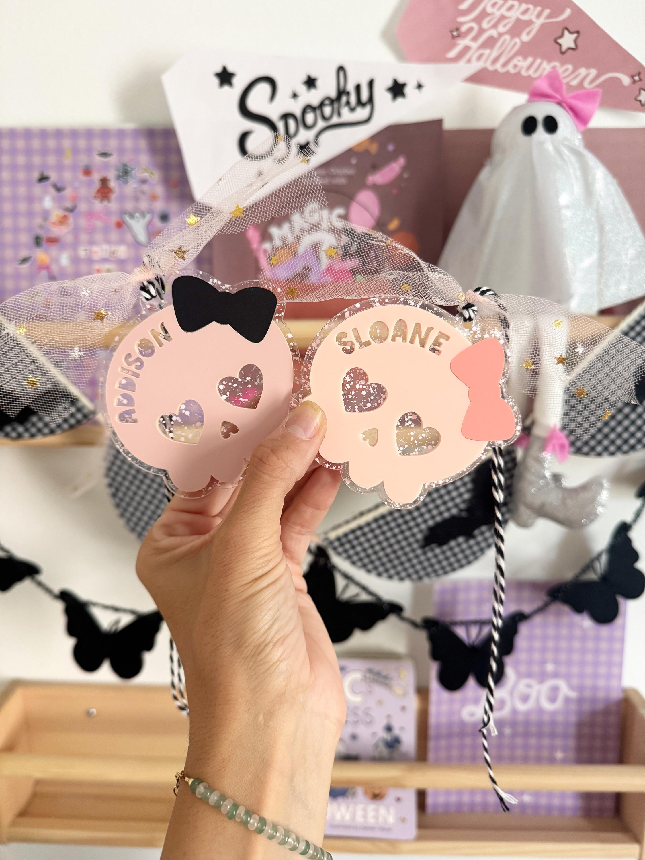 Personalized Halloween Tag, Kids Halloween Tag, Halloween Bucket Tag ...