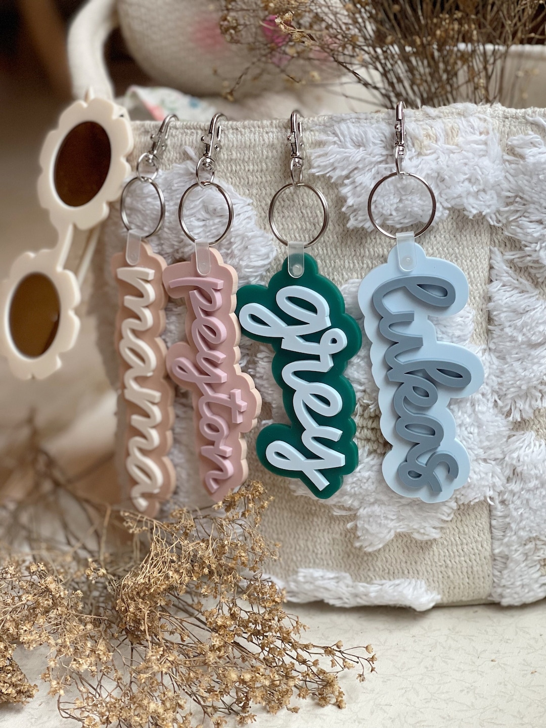 Backpack Tags, Retro Acrylic Bag Tags, Bag Tag Personalized, Backpack ...