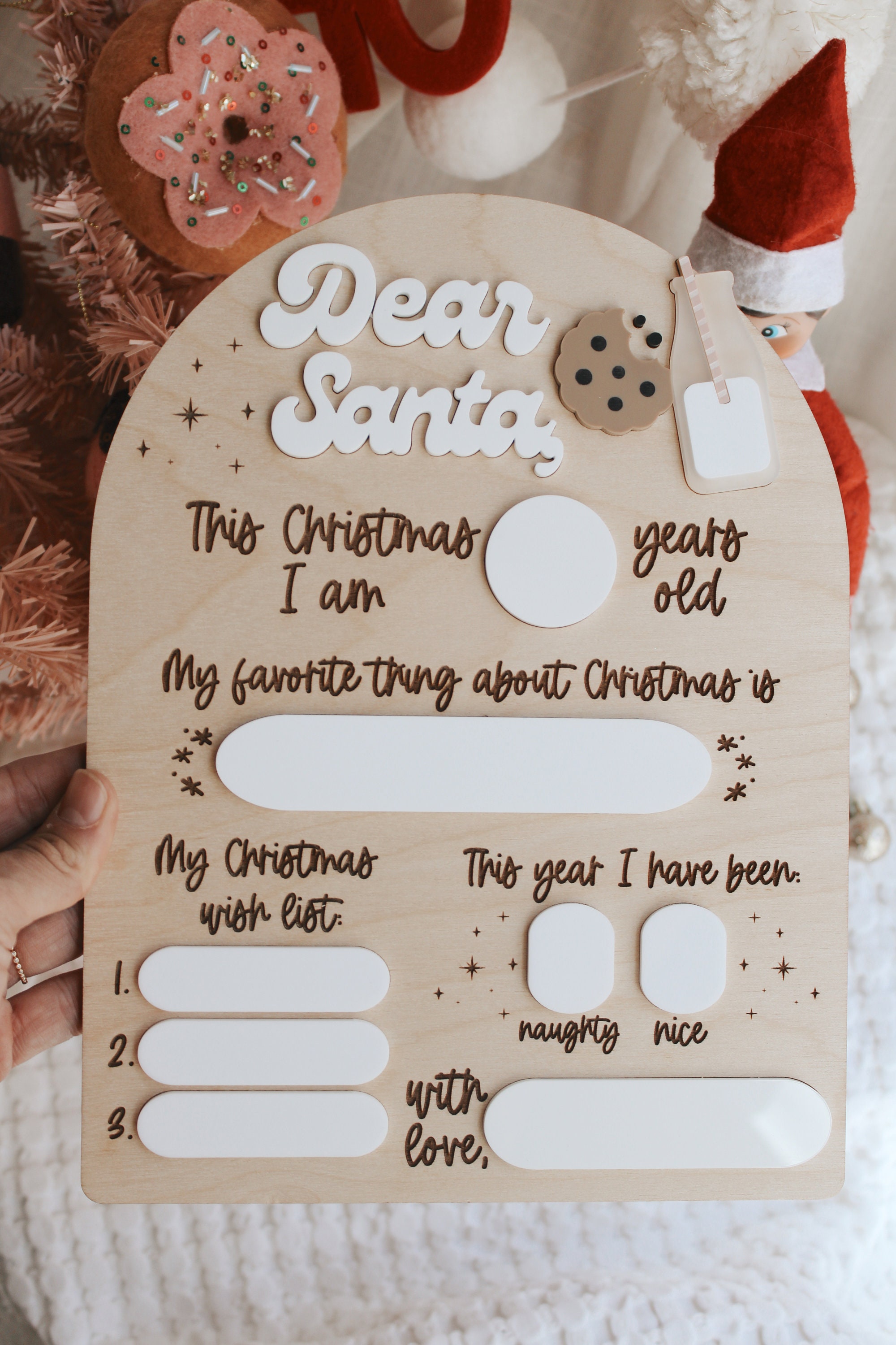 Dear Santa Sign| Santa Letter| Santa Sign| Christmas Wood Signs| Dry ...