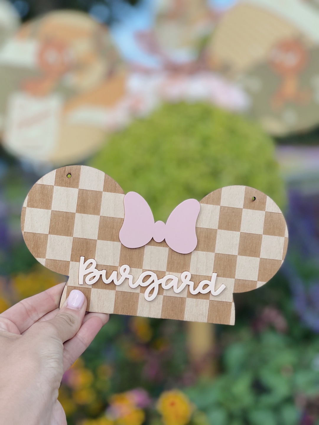 Disney Inspired Stroller Sign, Disney Inspired Mouse Ear Stoller Tag ...