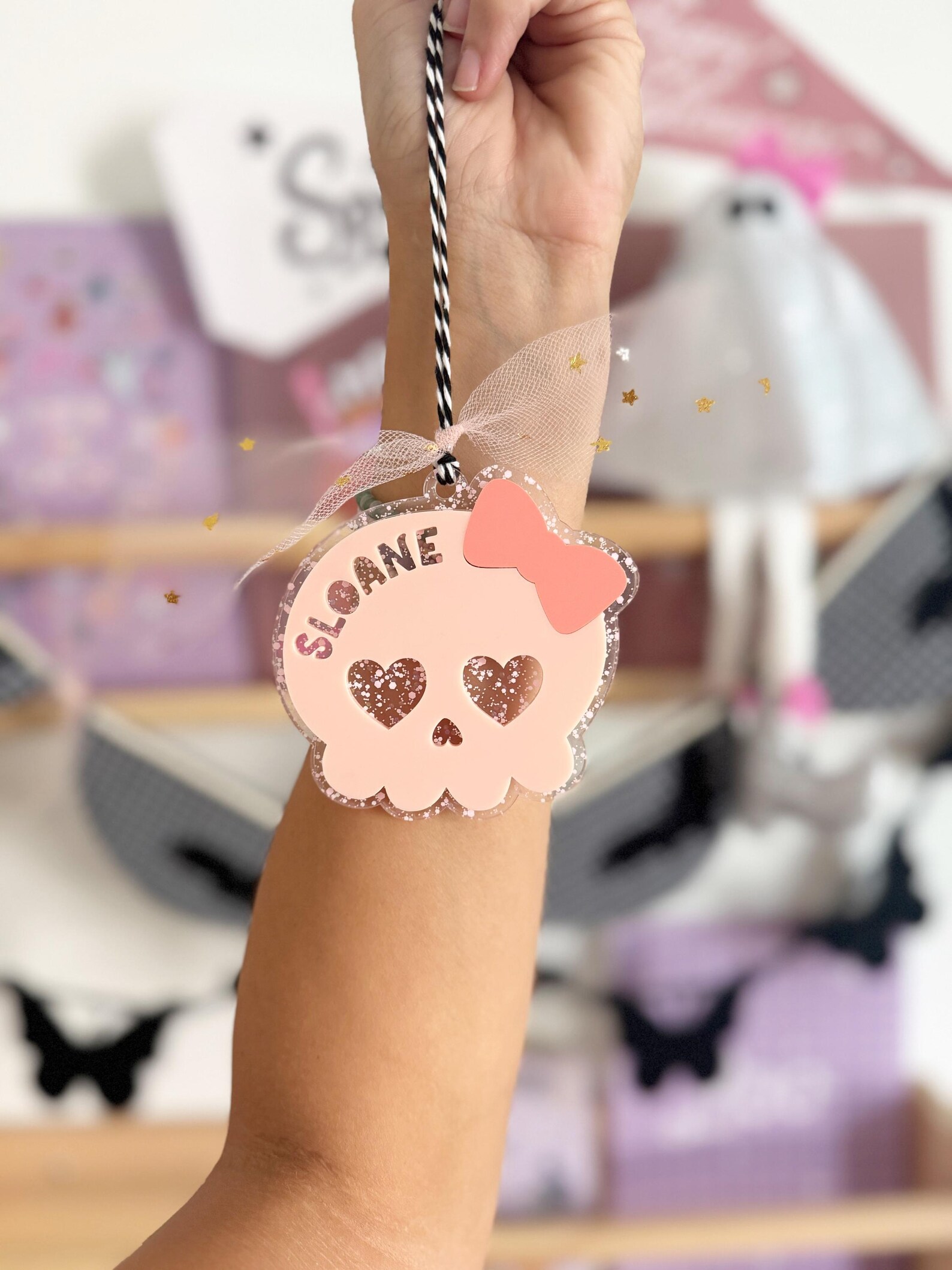 Personalized Halloween Tag, Kids Halloween Tag, Halloween Bucket Tag ...