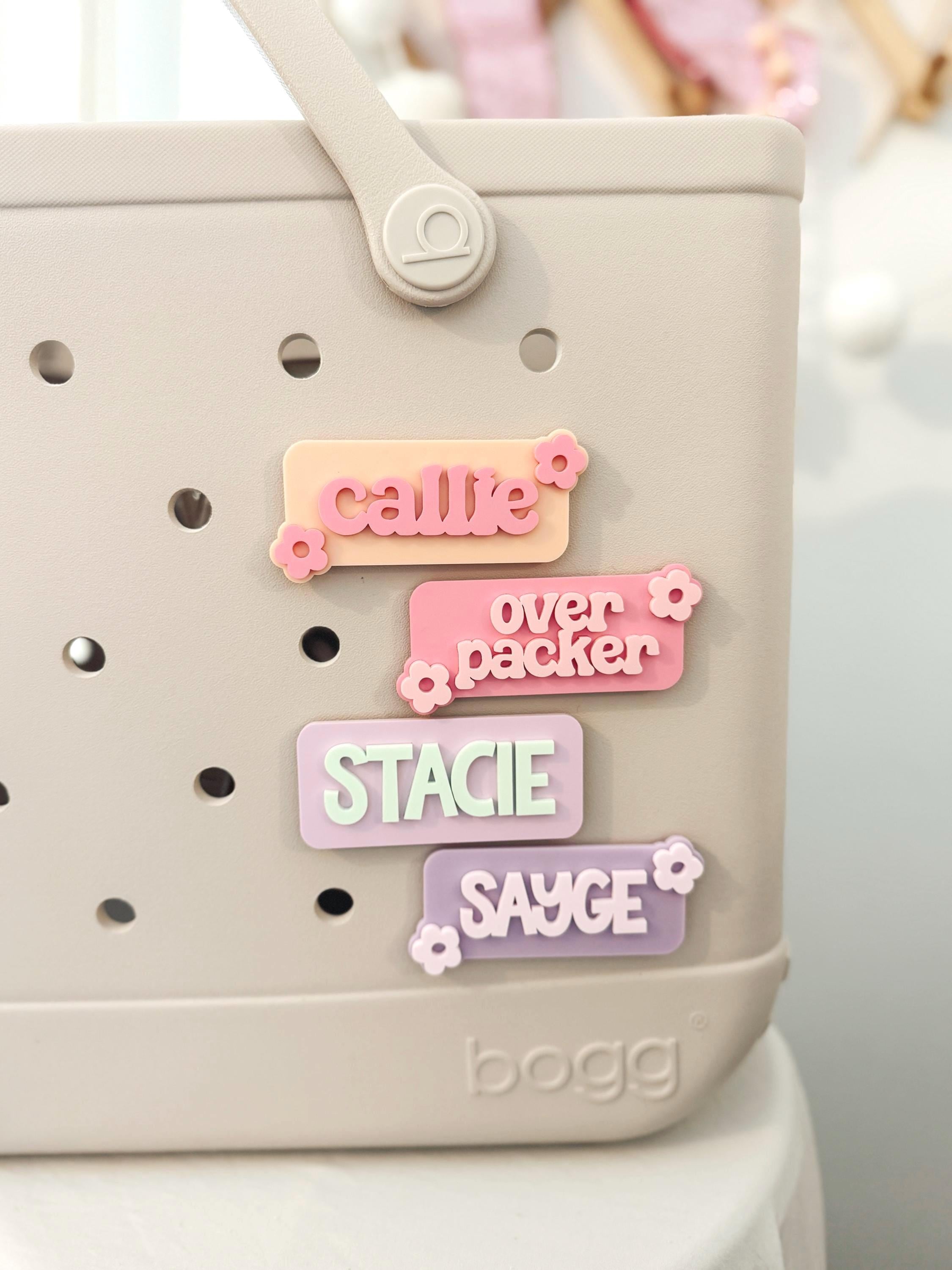 Bogg Bag Charms, Bogg Bag Name Tag, Bogg Bag Accessories, Bogg Bag Name ...