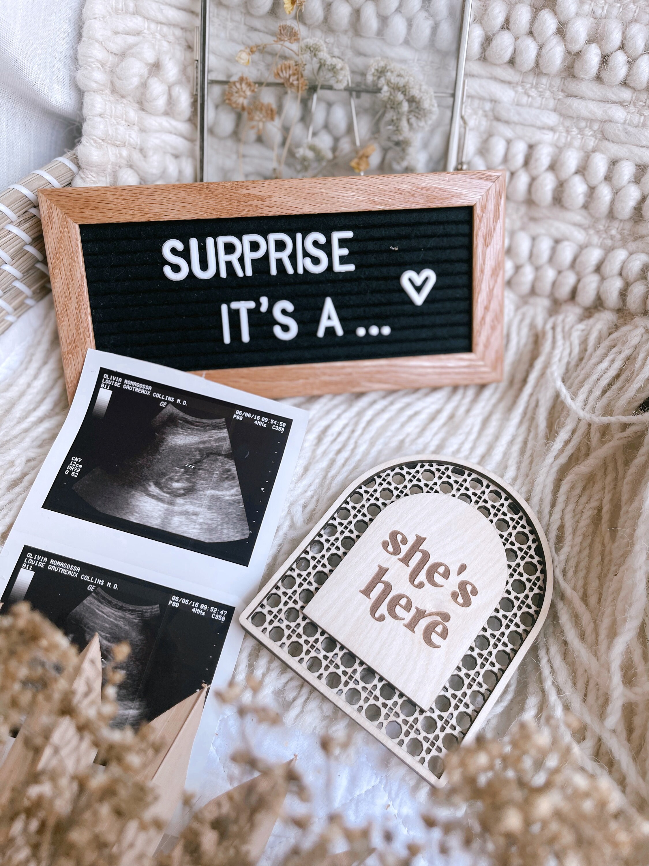 Baby Birth Announcement Sign Gender Reveal Gender Reveal - Etsy