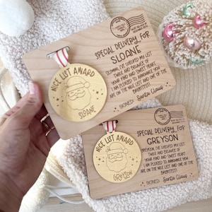 Nice List Award, Santa Approved, Nice List Medal, Certificate ...