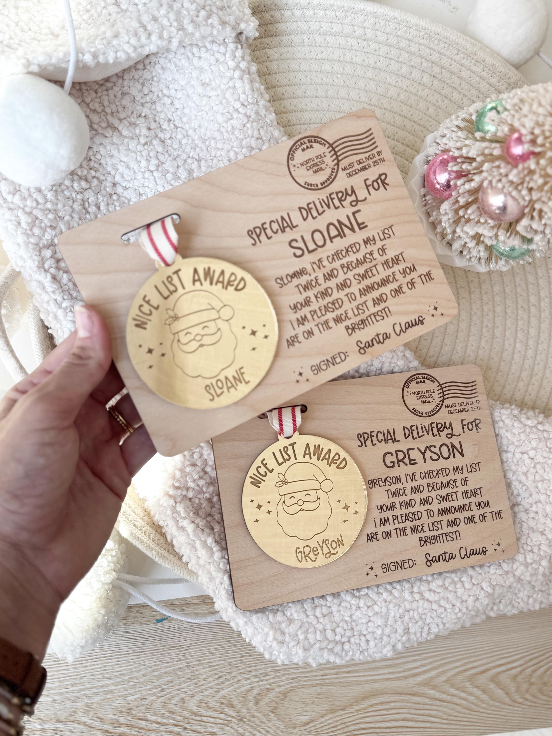 Nice List Award, Santa Approved, Nice List Medal, Certificate ...