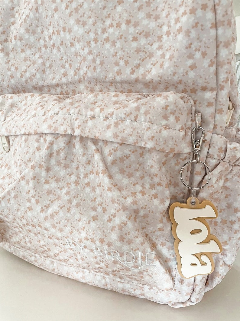 Backpack Tags Retro Acrylic Bag Tags Bag Tag Personalized - Etsy