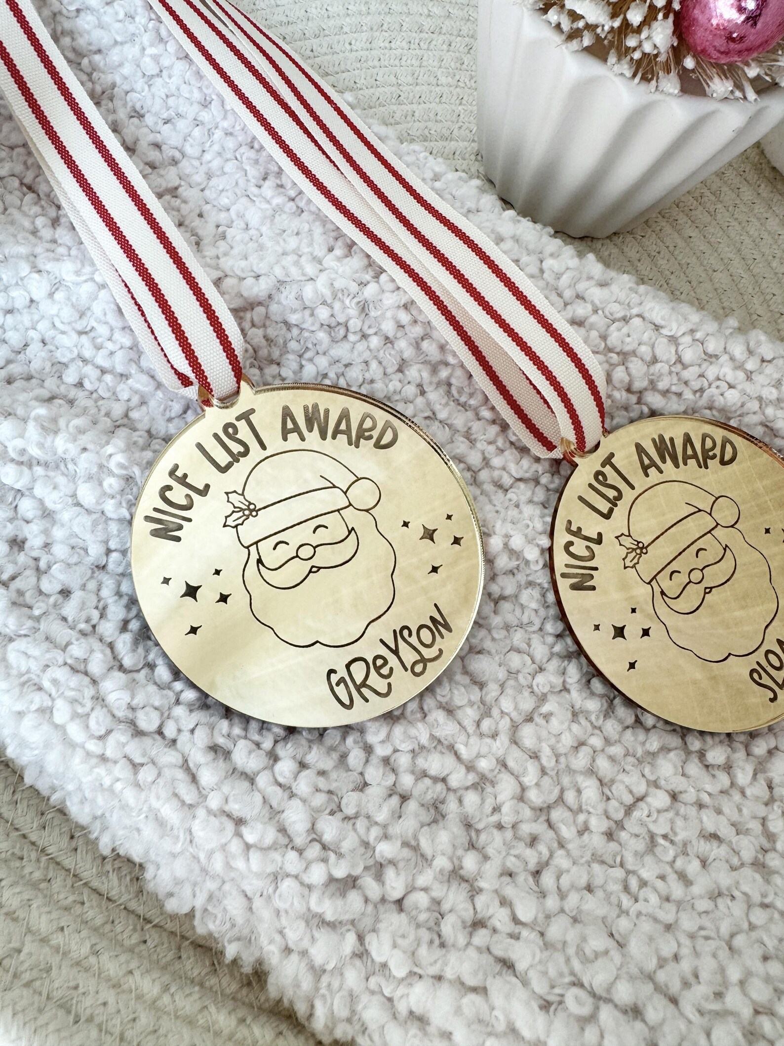 Nice List Award, Santa Approved, Nice List Medal, Certificate ...