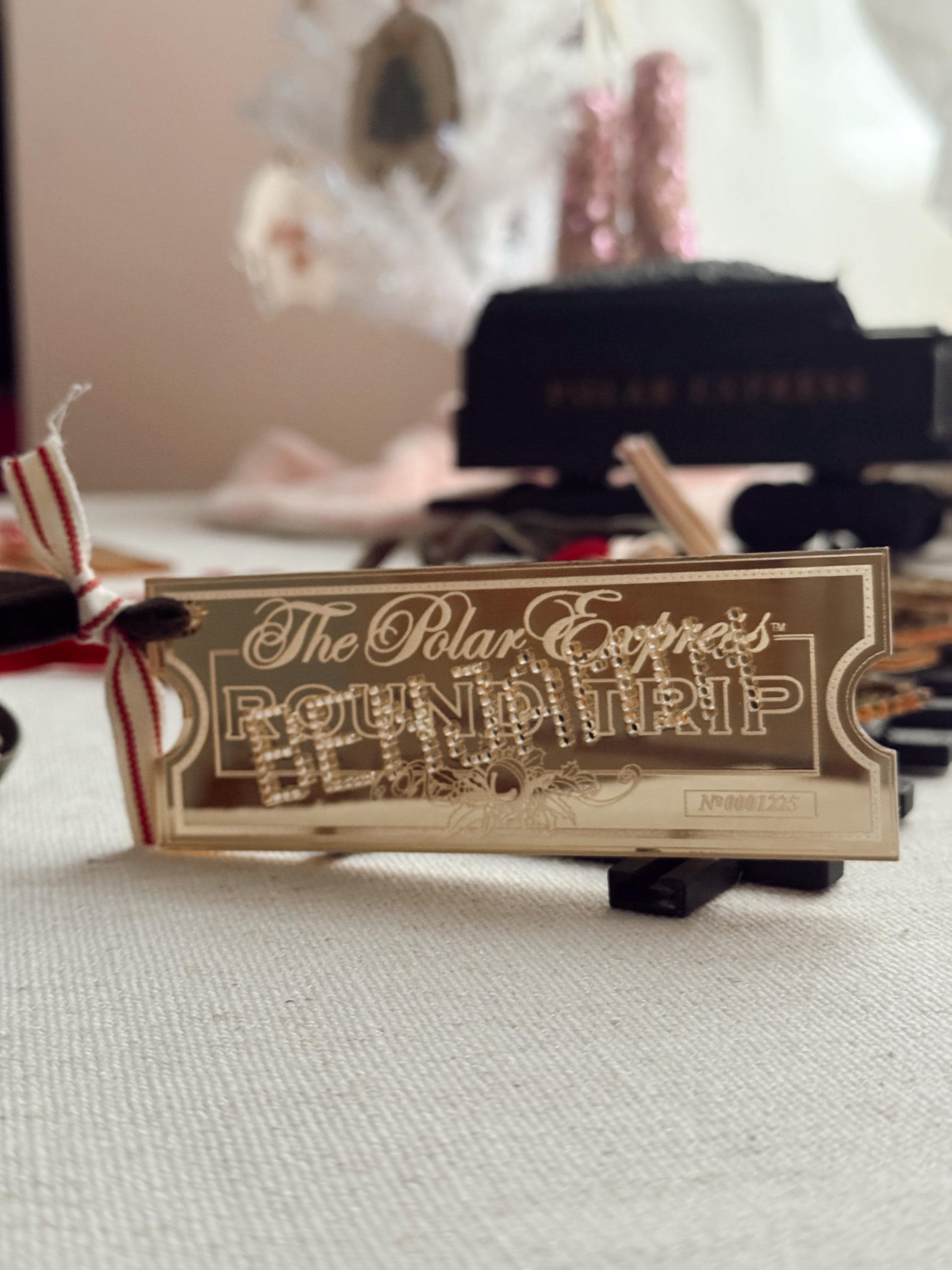 Polar Express Ticket, Train Ticket, Childs Gift Tag, Christmas Ornament ...