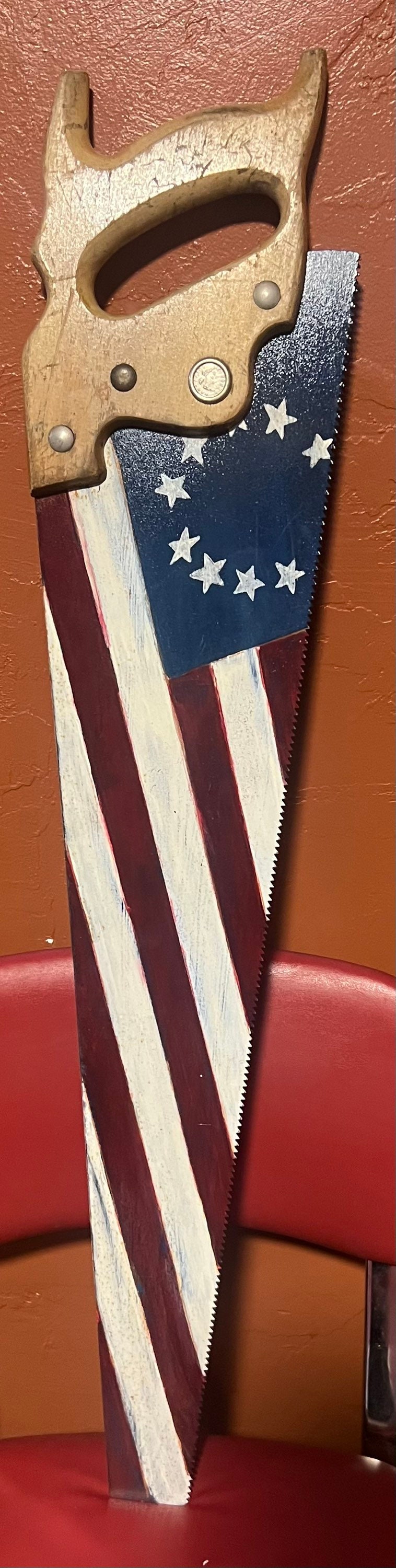 Flags Painted Hand Saws